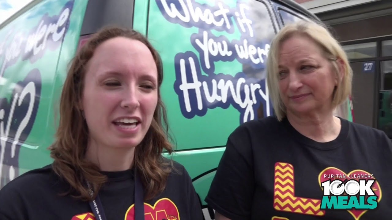Puritan Cleaners 100K Meals 2018 visits Matoaca Middle School - YouTube