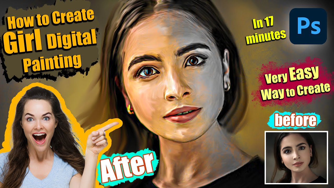 How to Create Girl Digital Art | Ayan Artist 007 - YouTube