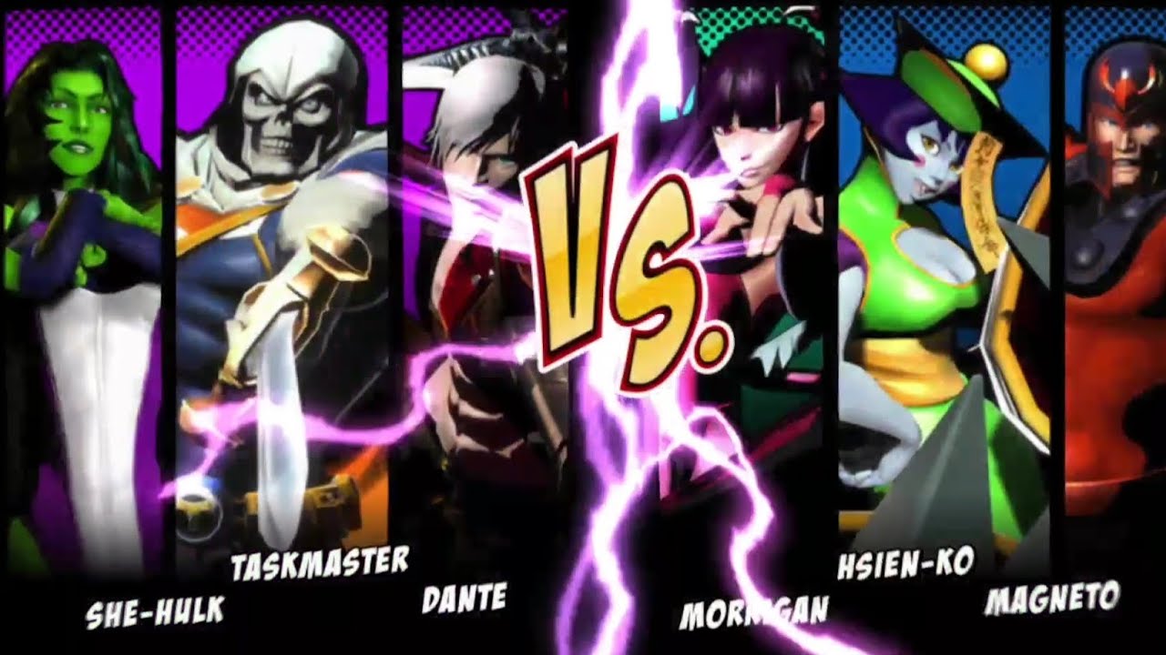 SHE-HULK & TASKMASTER & DANTE vs MORMGAN & HSIEN-KO & MAGNETO -Ultimate ...