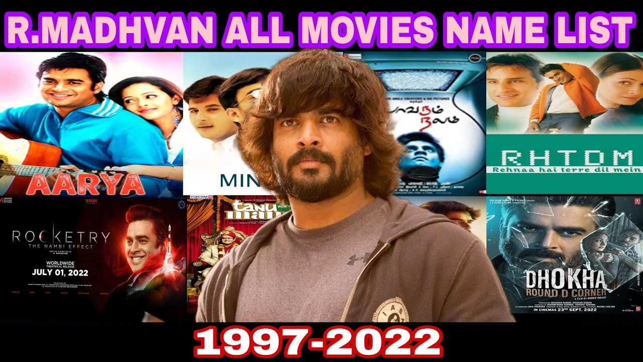 R.Madhavan movies name list|R.Madhavan films list|(1997-2022)all films ...