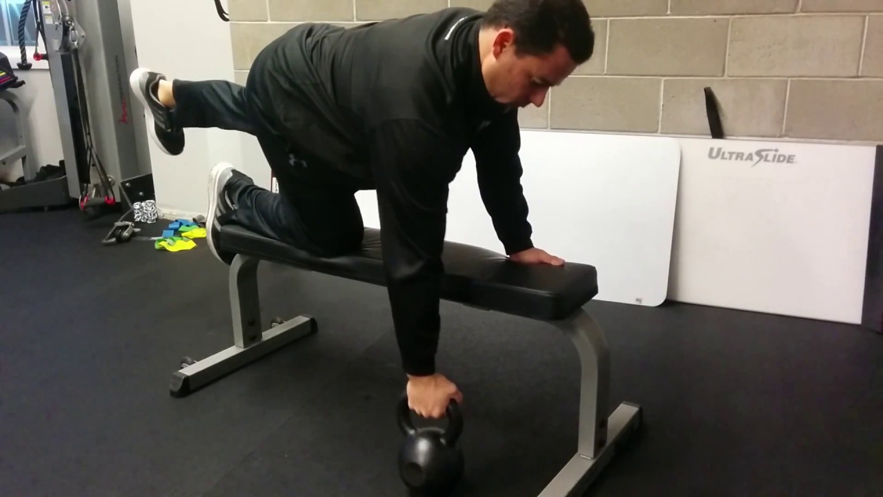 1Arm 1Leg Superman Hold 2 Point KB Row - YouTube