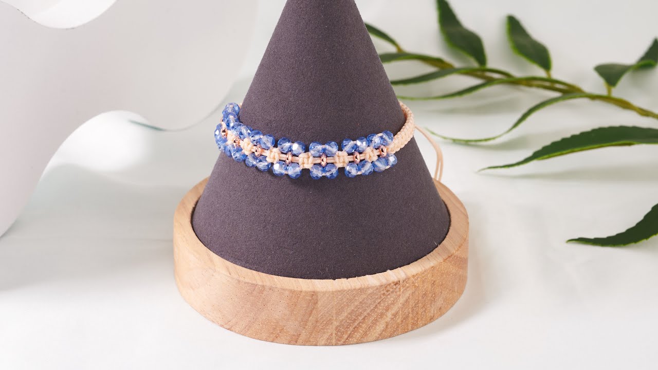 How to Make a Braided Bead Bracelet | Square Knot | Pandahall DIY ...