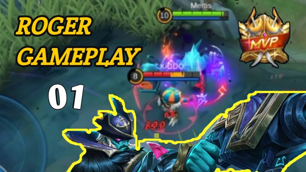 [MLBB ROGER]ROGER GAMEPLAY MERTIS|EASY TO GET MVP WHEN MEET TOXIC ENEMY ...