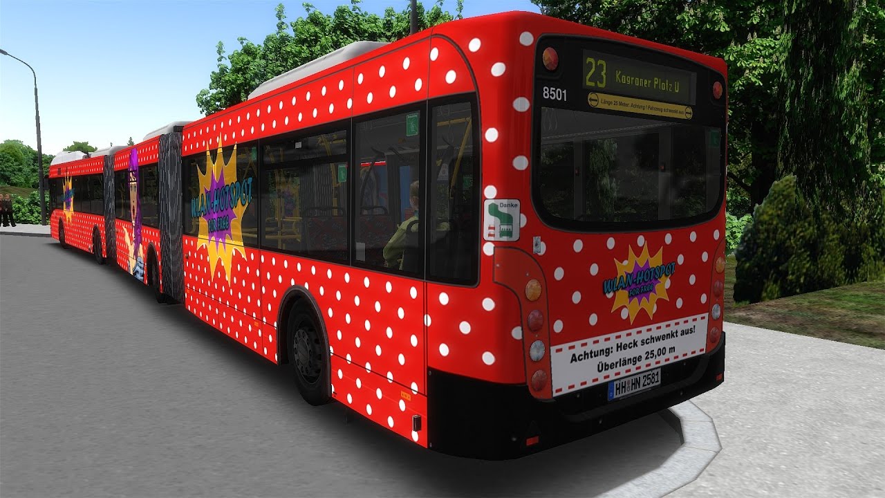 Und wieder zurück! - Wien 23a - Van Hool AGG 300 - Let's Play OMSI 2 ...