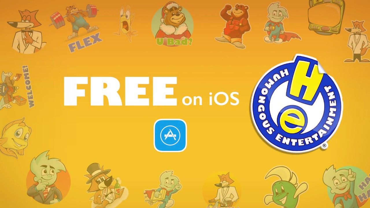 Humongous Stickers FREE on iOS - YouTube