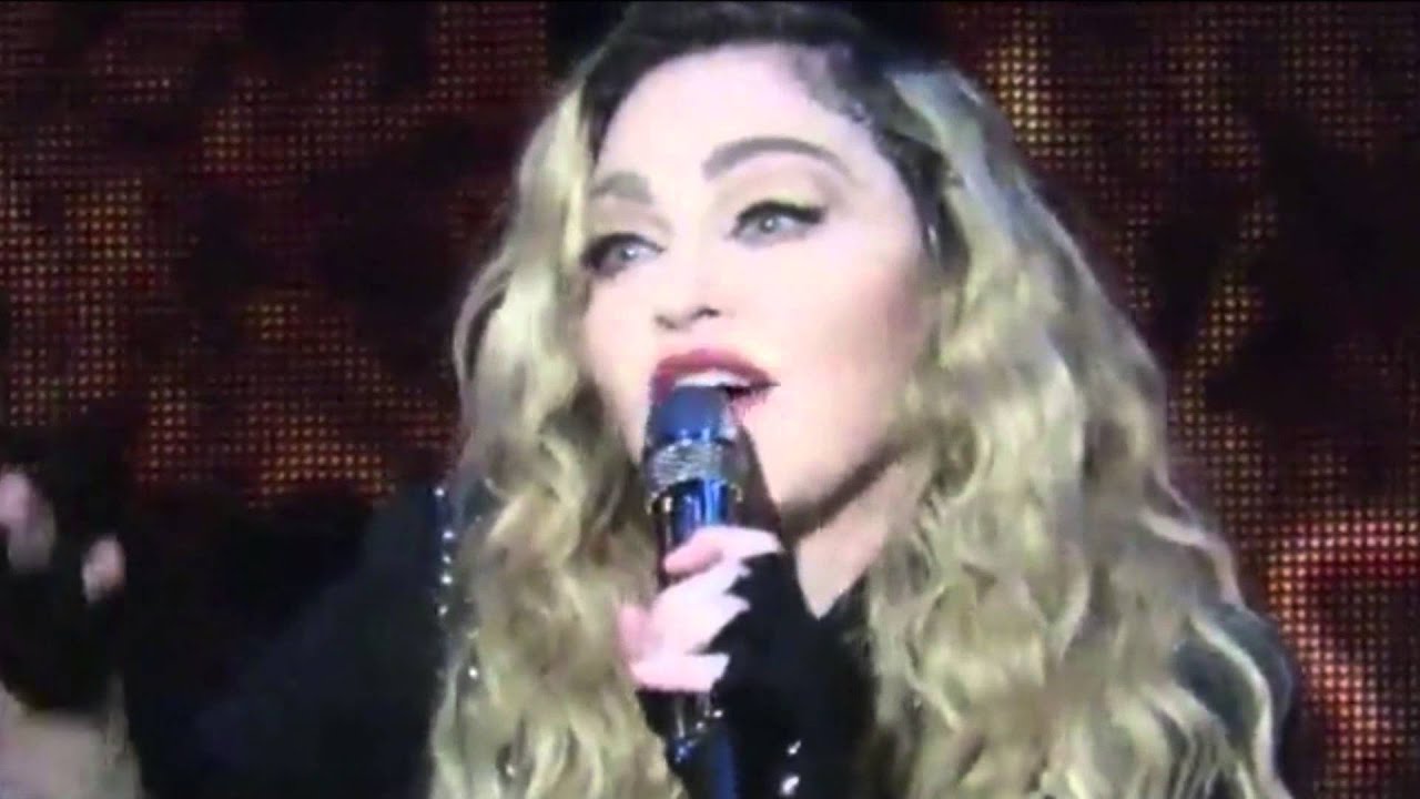 Madonna screams F**K ME at fans during Australian show - YouTube