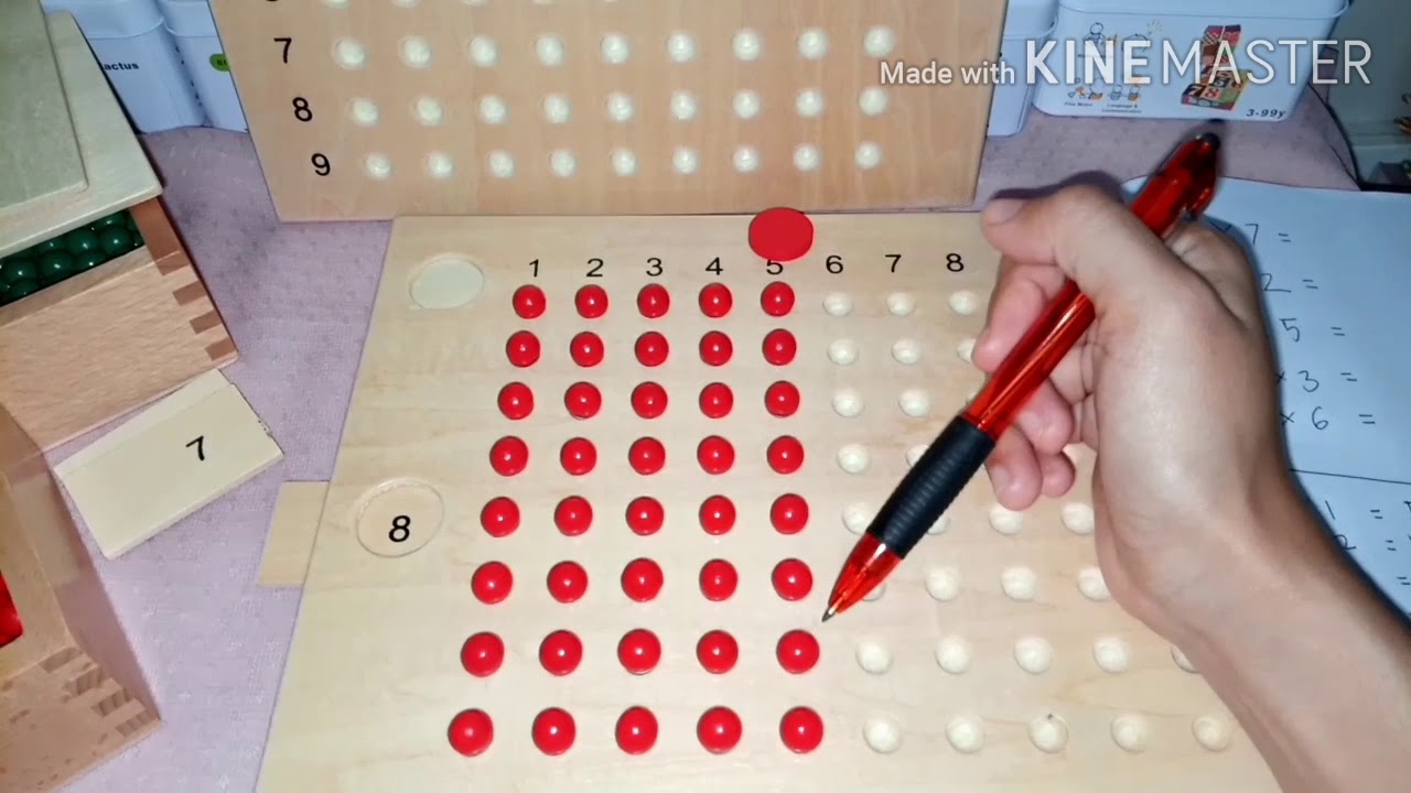 TUTORIAL MULTIPLICATION BOARD MONTESSORI - PENGGUNAAN PAPAN PERKALIAN ...