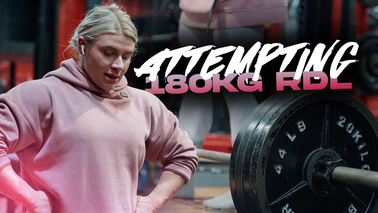 FIRST TIME DOING A 180KG RDL // IFBB FIGURE PRO - YouTube