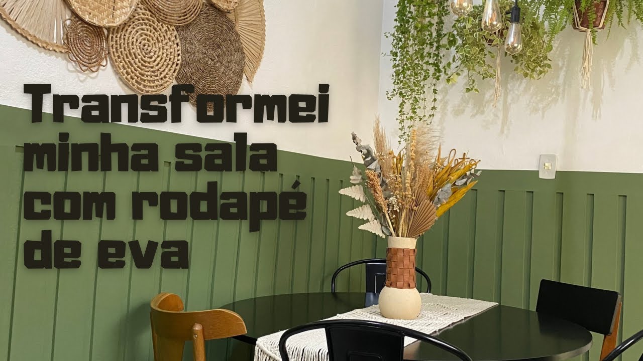 Ripado com rodapé de eva - YouTube