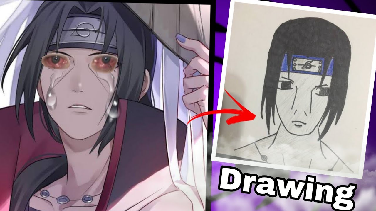 ITACHI UCHIHA drawing gone wrong 😱 - YouTube