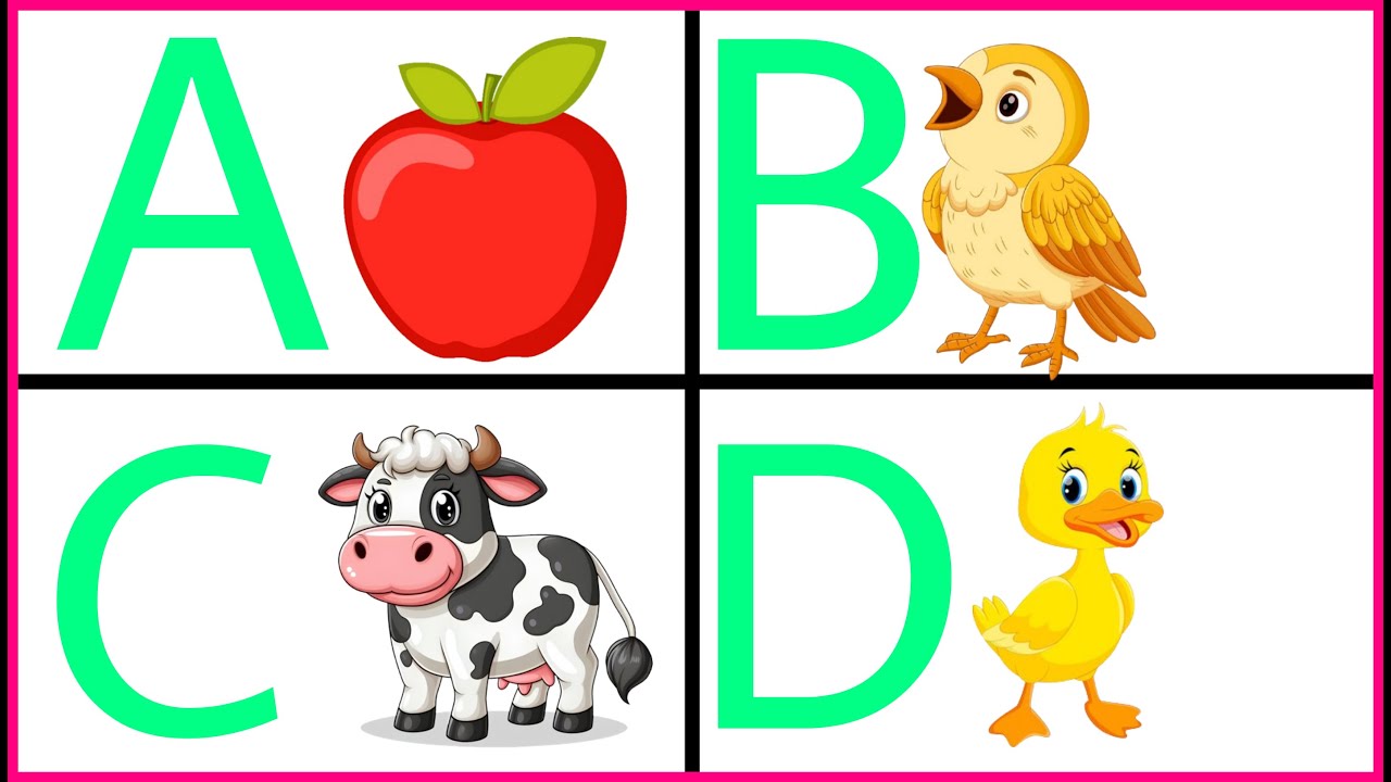 abcd cartoon, educational songs for kids, english songs for kids - YouTube