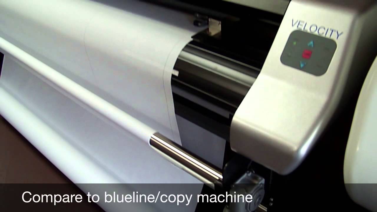 PLOTTER FOR CUTTING SERVICE: VELOCITY PLOTTERS - YouTube