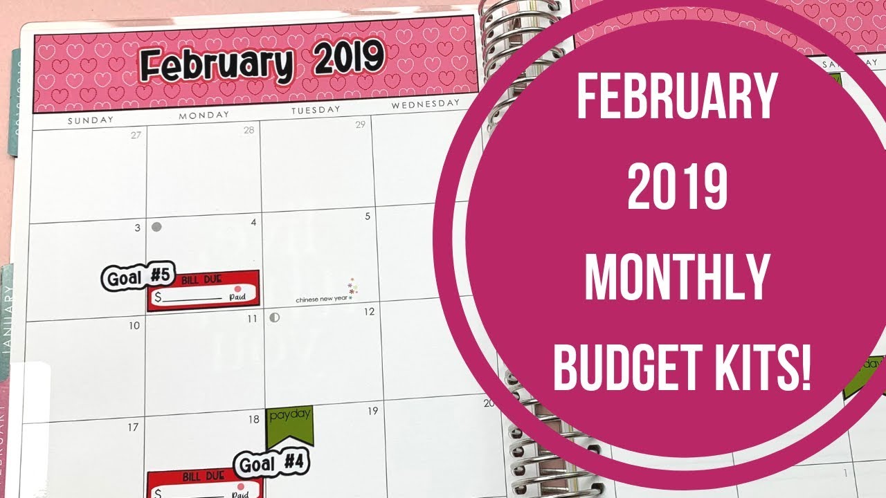 THE February 2019 Monthly Budget Kits Are Here! - YouTube