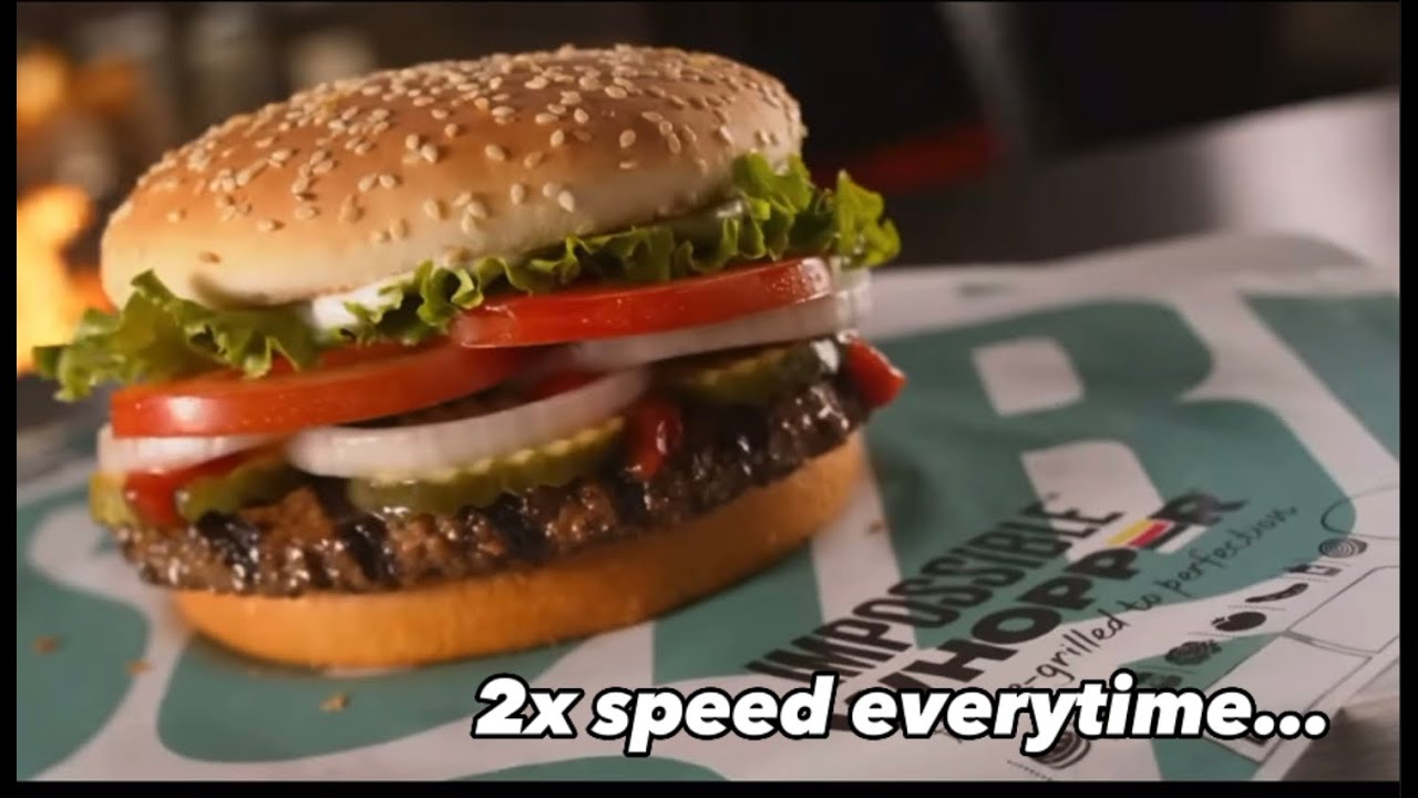 Whopper Whopper Commercial But The Speed Goes Up By 2x Everytime - YouTube