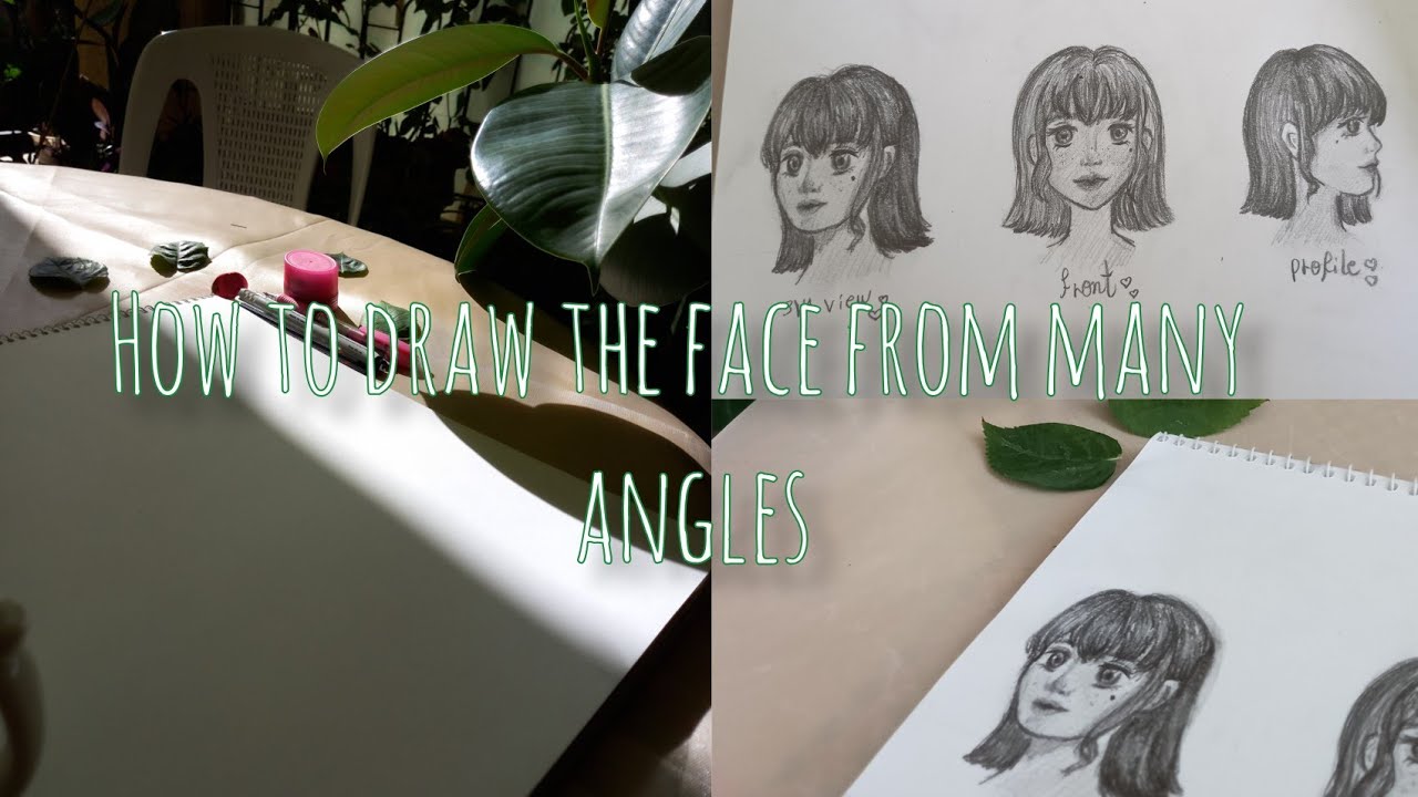 How to draw the face from many angles in a simple way 🌸 (part 1) - YouTube