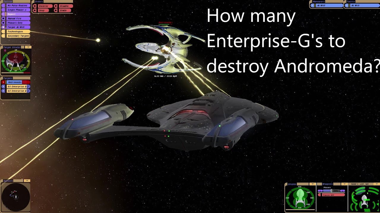 How many Enterprise G's to Destroy Andromeda? | Star Trek Bridge ...