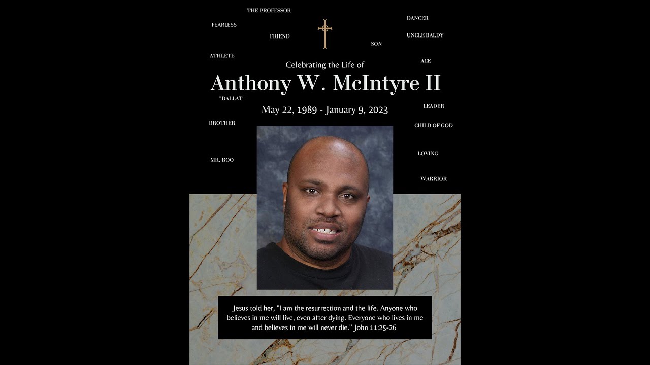 Home Going Service For Anthony Wade McIntyre II 2-10-2023 - YouTube