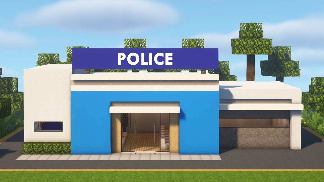 Minecraft - Membuat Kantor Polisi Yang Sederhana dan Mudah Untuk Pemula ...