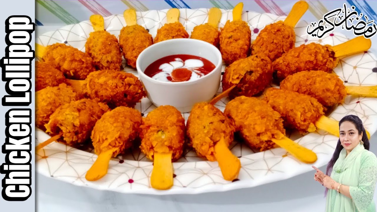 Crunchy Chicken Lollipop Recipe for Iftar | Easy and Mouthwatering ...
