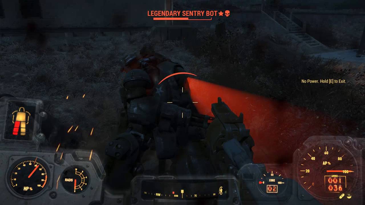 Fallout 4 - Legendary Sentry bot! - YouTube