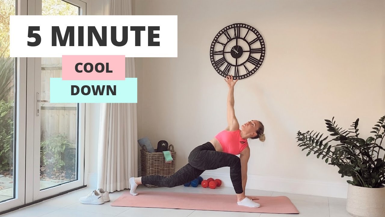 5 MINUTE FULL BODY STRETCH & COOL DOWN - YouTube