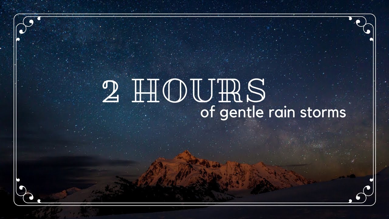GENTLE RAIN STORM WITH AMBIENT NOISES INCLUDING CARS IN DISTANCE ...
