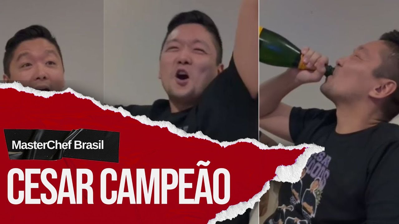 Cesar é campeão do MasterChef Confeitaria: veja sua reação ao anúncio ...