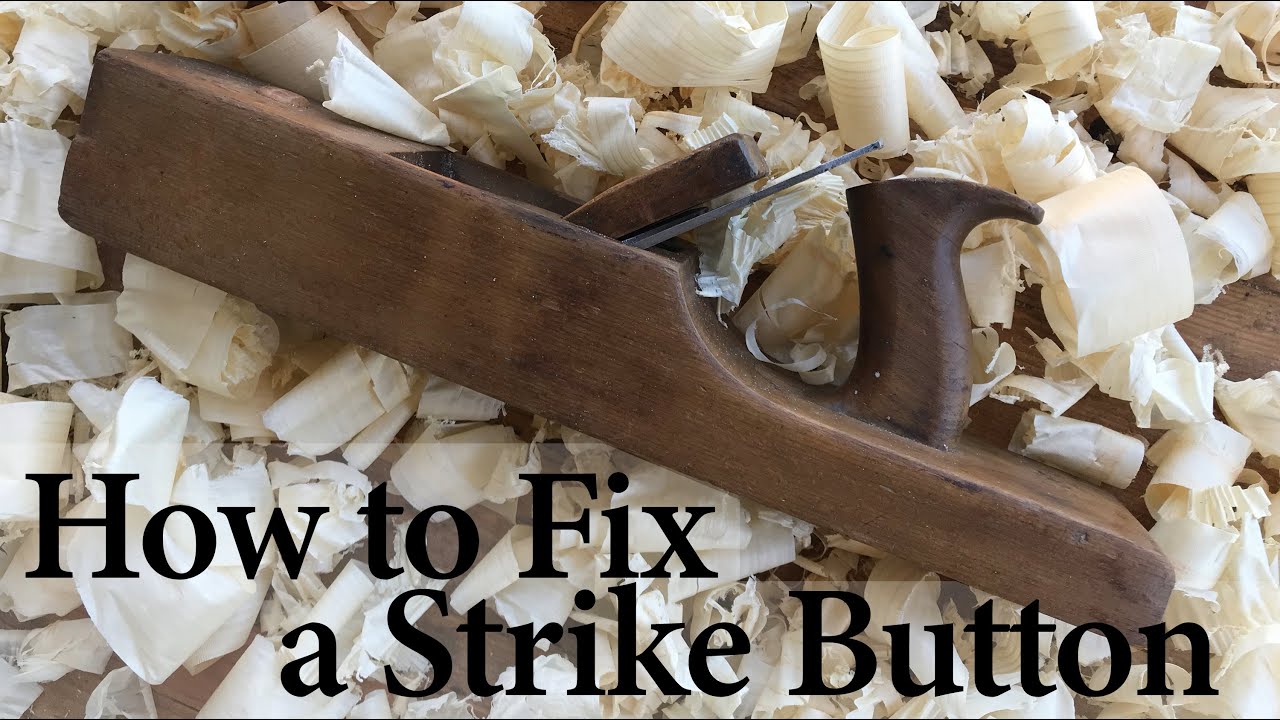 No Talking Plane Restoration and Strike Button Repair (ASMR Woodworking ...