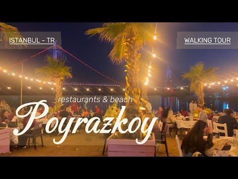 Poyrazkoy Walking Tour at Night #istanbul #tour #poyrazkoy #keşfet #walkingtour #beach #restaurant