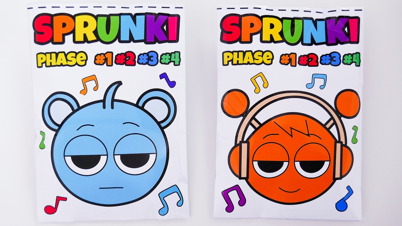 💙Paper DIY🧡 Sprunki Special Blind Bags Unboxing Compilation | Sprunki ...