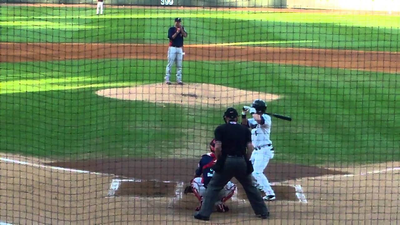 Potomac LHP Brett Mooneyham vs. Winston-Salem DH Adam Heisler, 5.3.14 ...