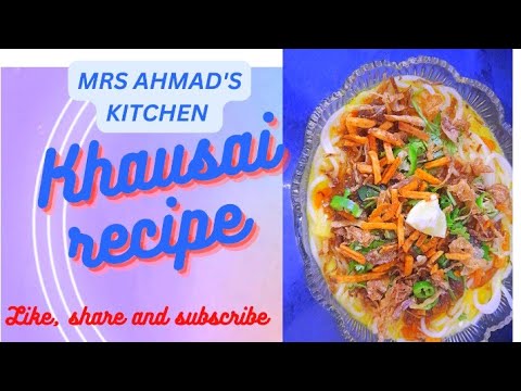 Memoni khausa recipe| khausay|khau suey recipe|curry khausay - YouTube