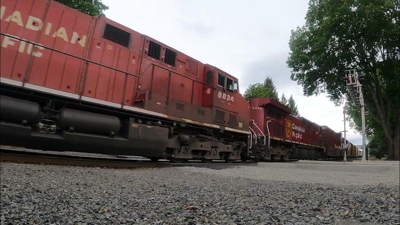 BNSF 8110 Southbound Manifest Train In Kent, Washington (2 CP Units) (06-16-2023) - YouTube