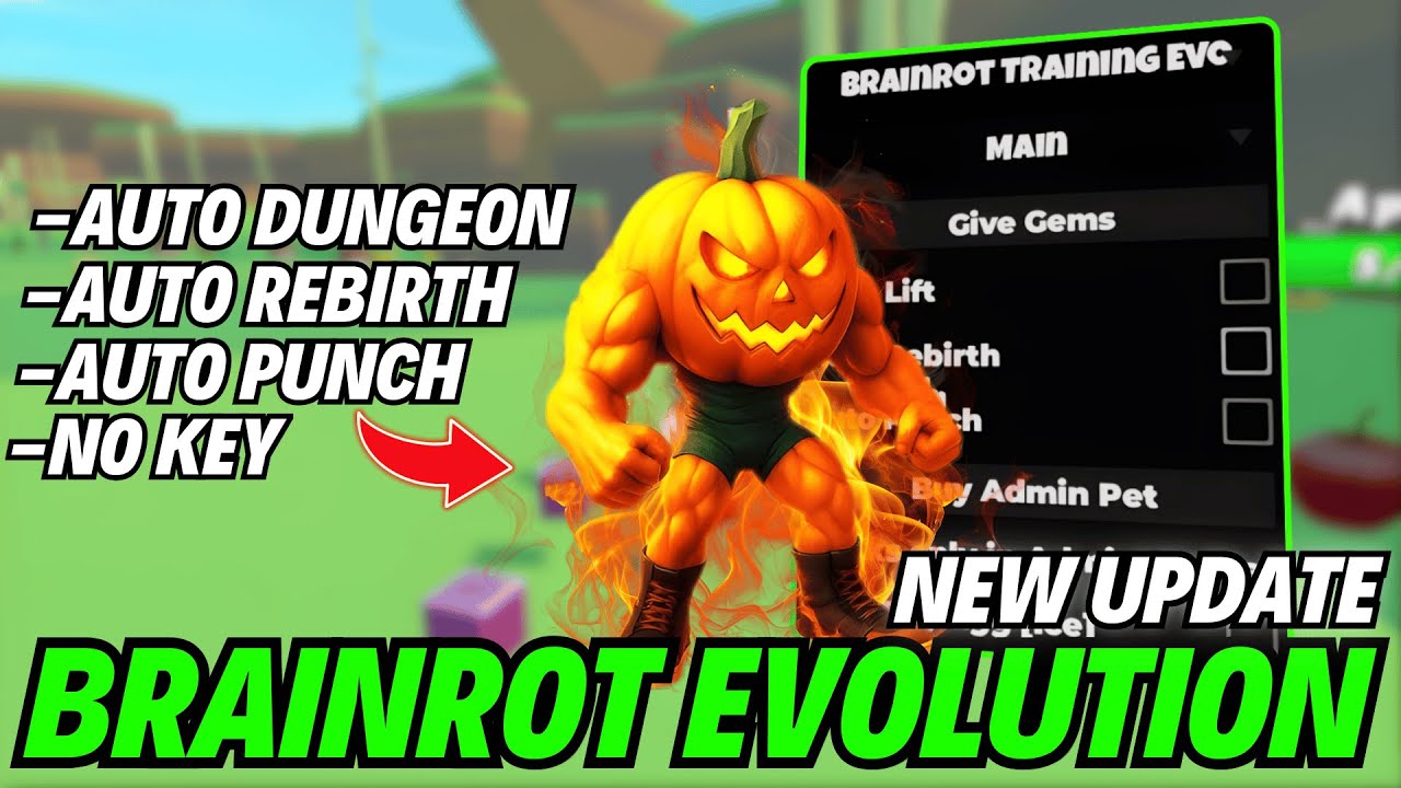 🧠 Updated Brainrot Evolution Script GUI | Auto Dungeon, Auto Rebirth ...