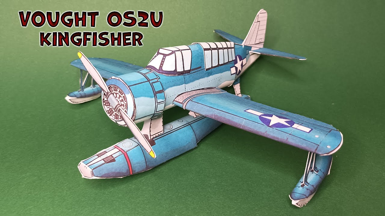 Vought OS2U Kingfisher Paper Model | How to Make a Paper Airplane Model ...