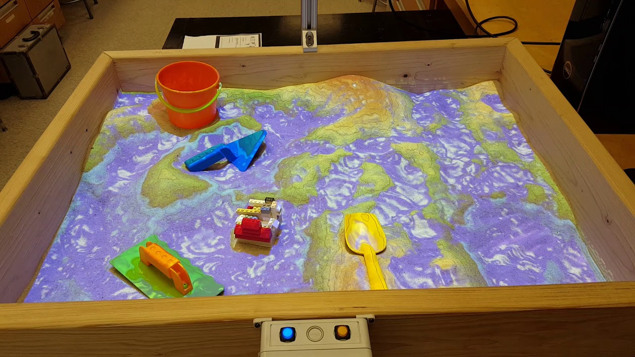 Rain and dry buttons for AR Sandbox simulator - YouTube