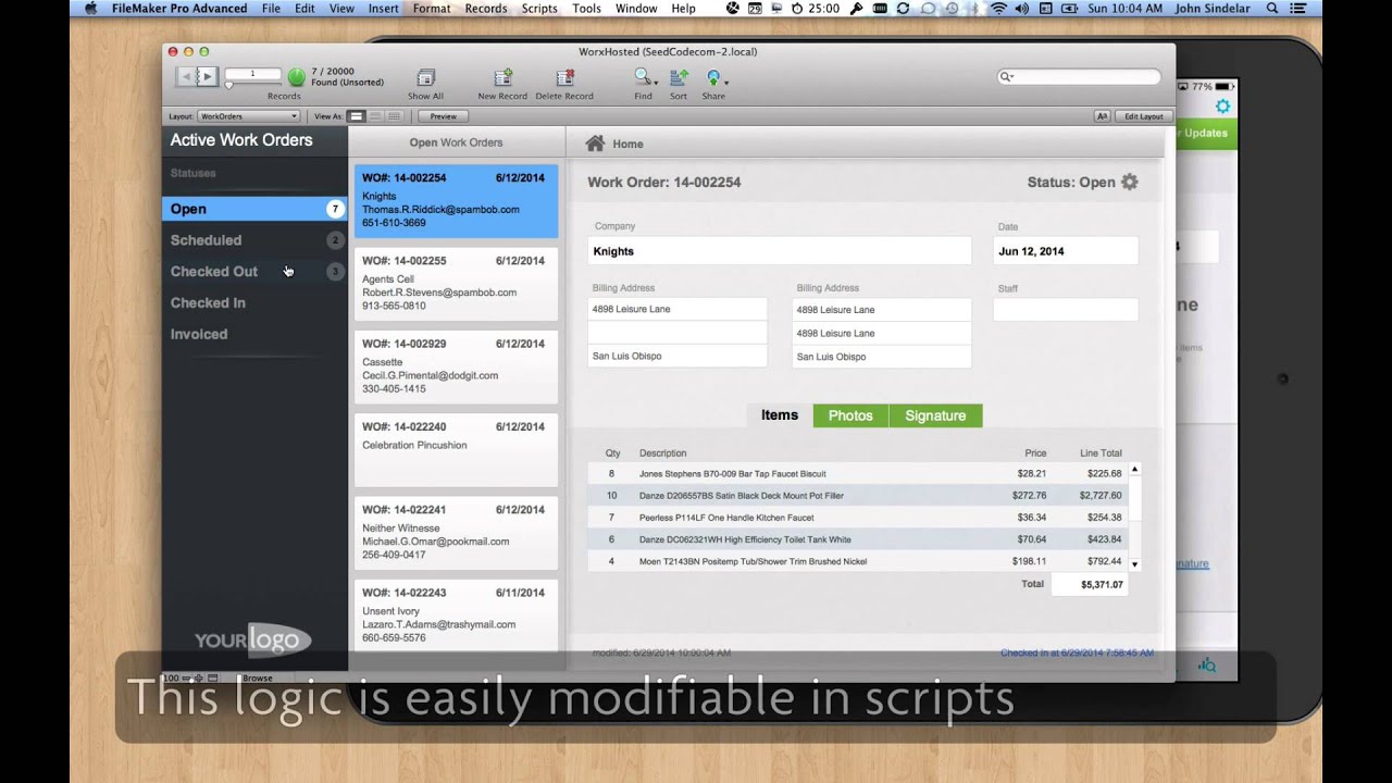 GoZync One Minute Overview: Scripting Sync for FileMaker Go - YouTube