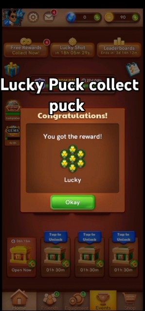 lucky Puck collect 🧐 watch the full video complete survey #carrompool # ...
