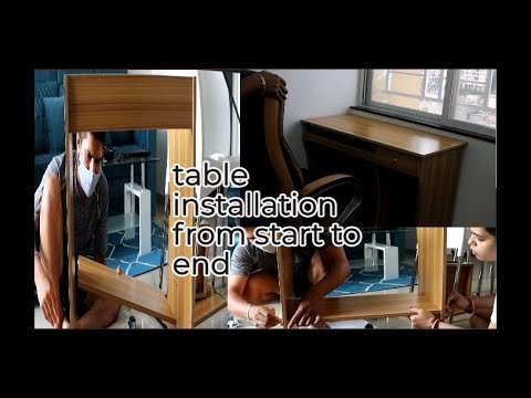 Nilkamal Zenith Computer desk | Installation from start to end - YouTube