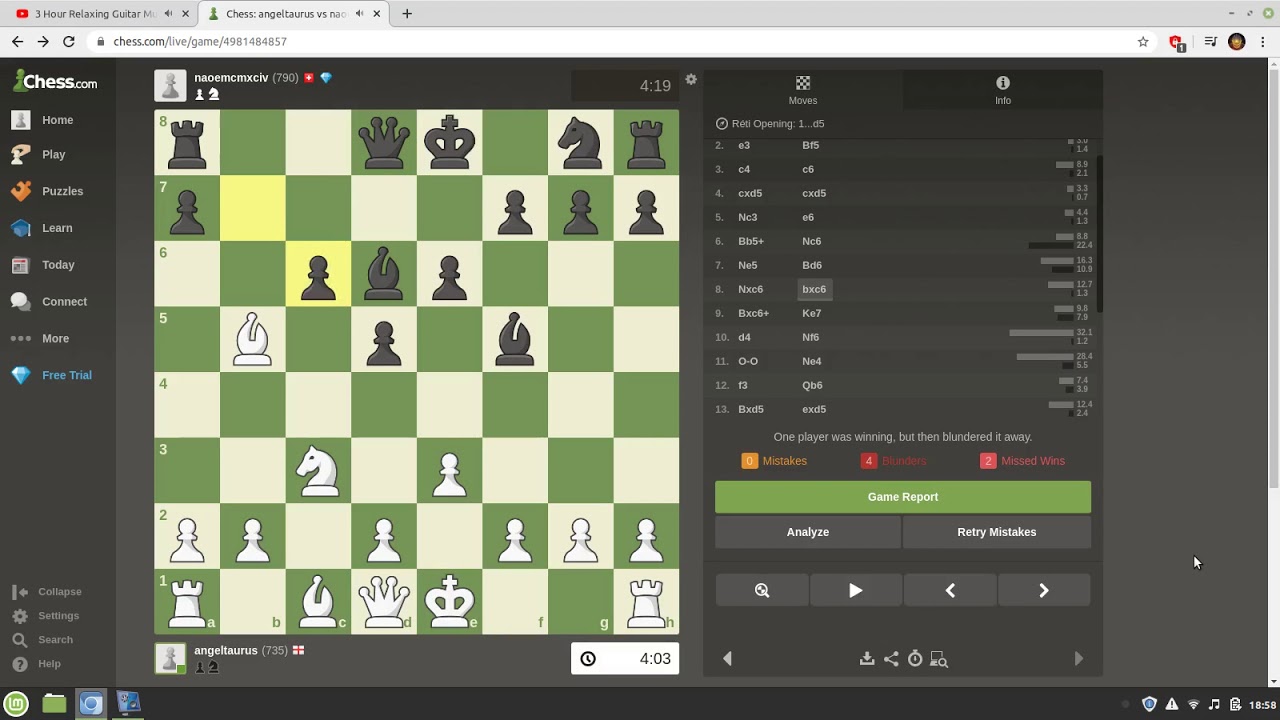 chess game 45 - YouTube