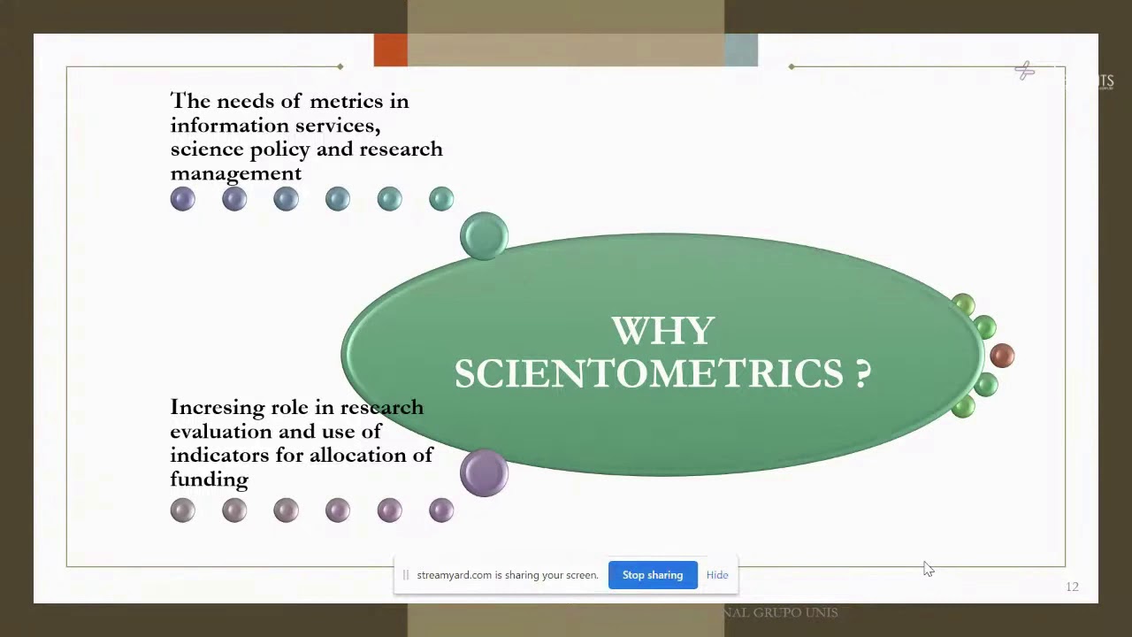 INTERNATIONAL CONFERENCE: Scientometrics Methods to increase impact and ...