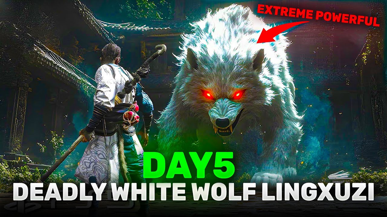 How to Defeat White Wolf Demon Boss | Day 5 | Black myth WuKong - YouTube