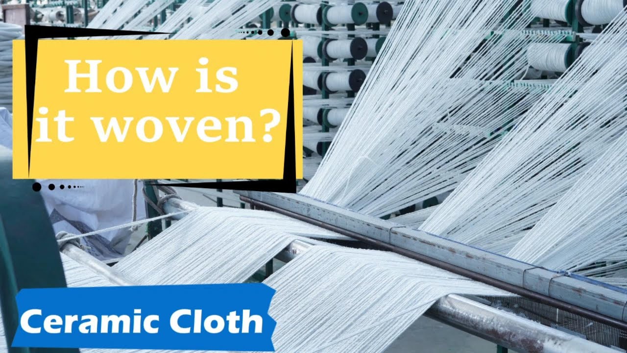 How ceramic cloth is woven - YouTube