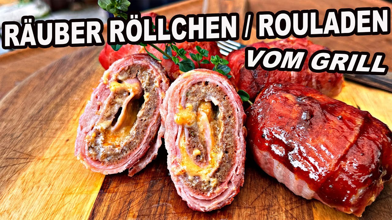 Räuber Röllchen / Hack Rouladen vom Grill genial lecker | The BBQ BEAR ...