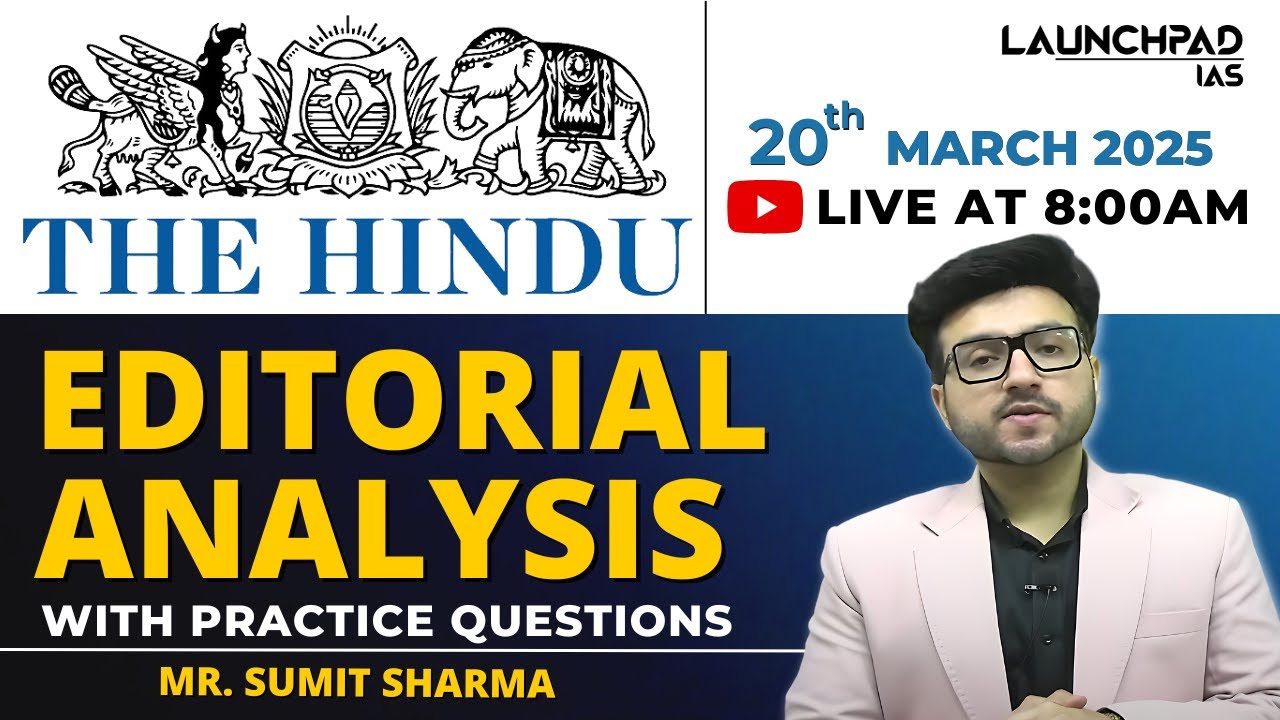 The Hindu Newspaper Analysis | 20 March 2025 | The Hindu Editorial ...