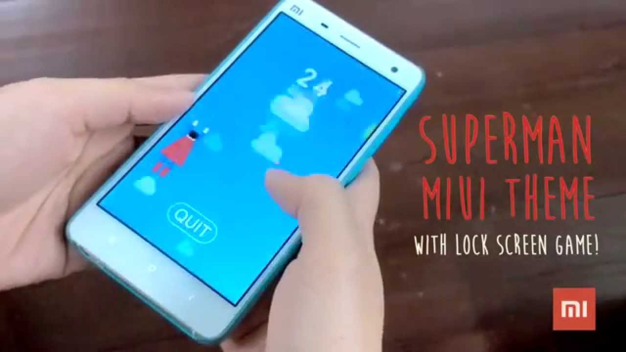 MIUI: Superman Lock Screen Game - YouTube