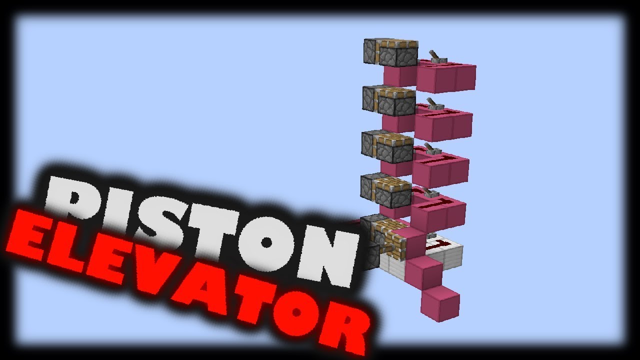 Minecraft: Simple Piston Elevator - YouTube