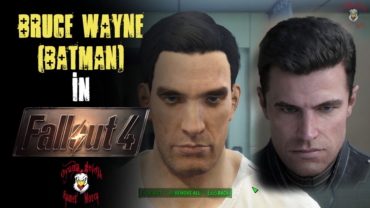 FALLOUT 4 - Character Creation BATMAN (Bruce Wayne) - YouTube