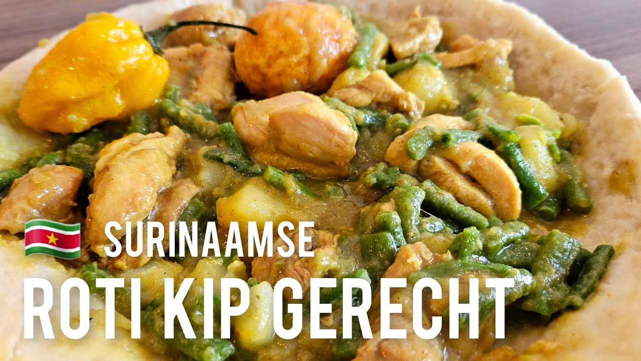 🇸🇷 roti kipdij gerecht maken volledige recept - YouTube