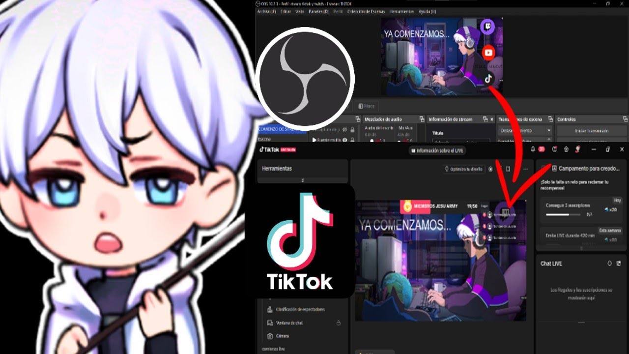 trasmite tu PANTALLA de OBS en TK STUDIO en 2 minutos (especial año nuevo) - YouTube